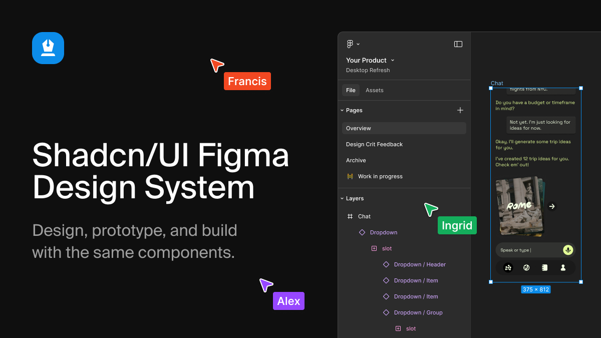 Shadcn/ui Badge - Figma Component